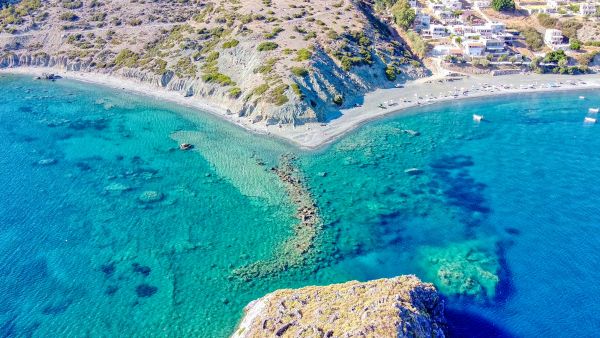 Top beaches near the city of Heraklion in Crete
