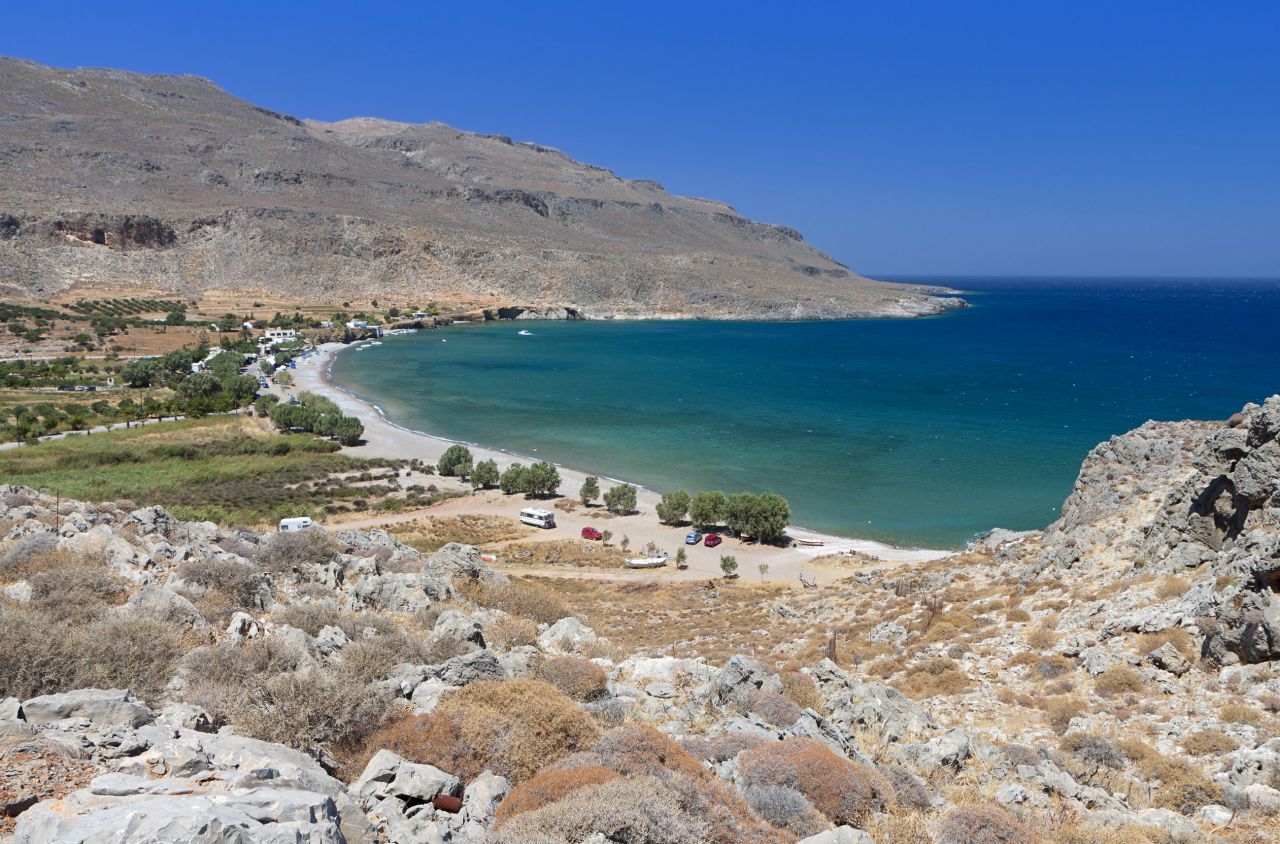 Zakros village in the eastern part of Crete
