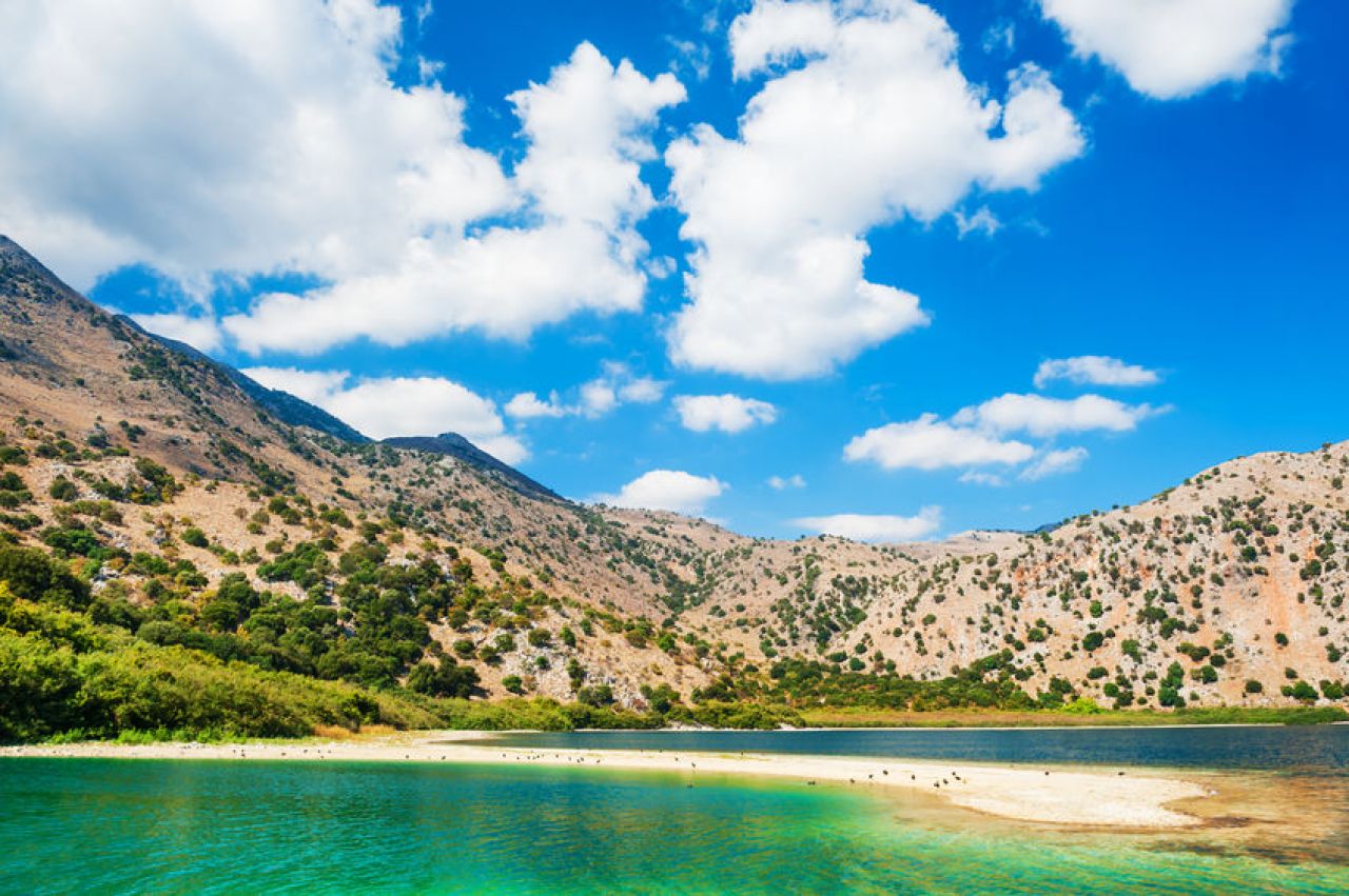 Kournas lake in Crete