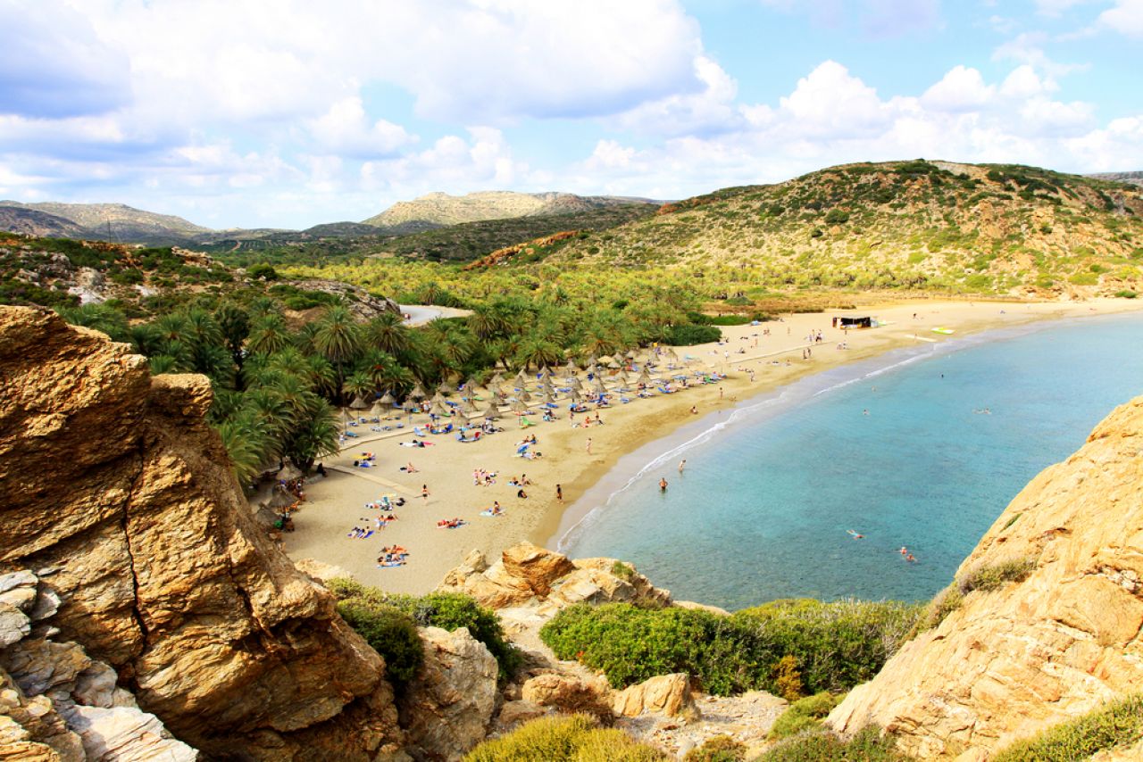 Vai beach in eastern Crete