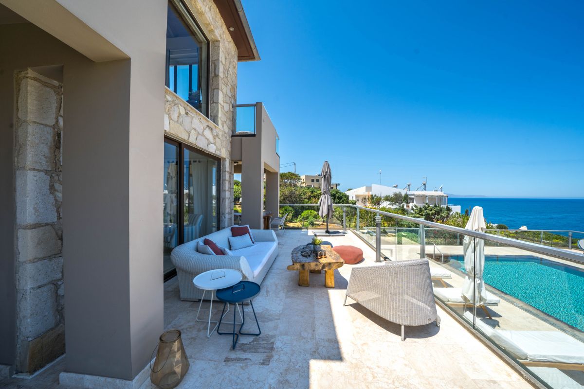 Luxury Sea Front Villa Poseidon One in Chania