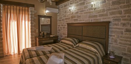 Newly built villa Semeli with wood and stone, near Rethymnon