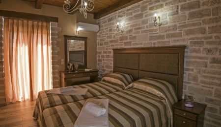 Newly built villa Semeli with wood and stone, near Rethymnon