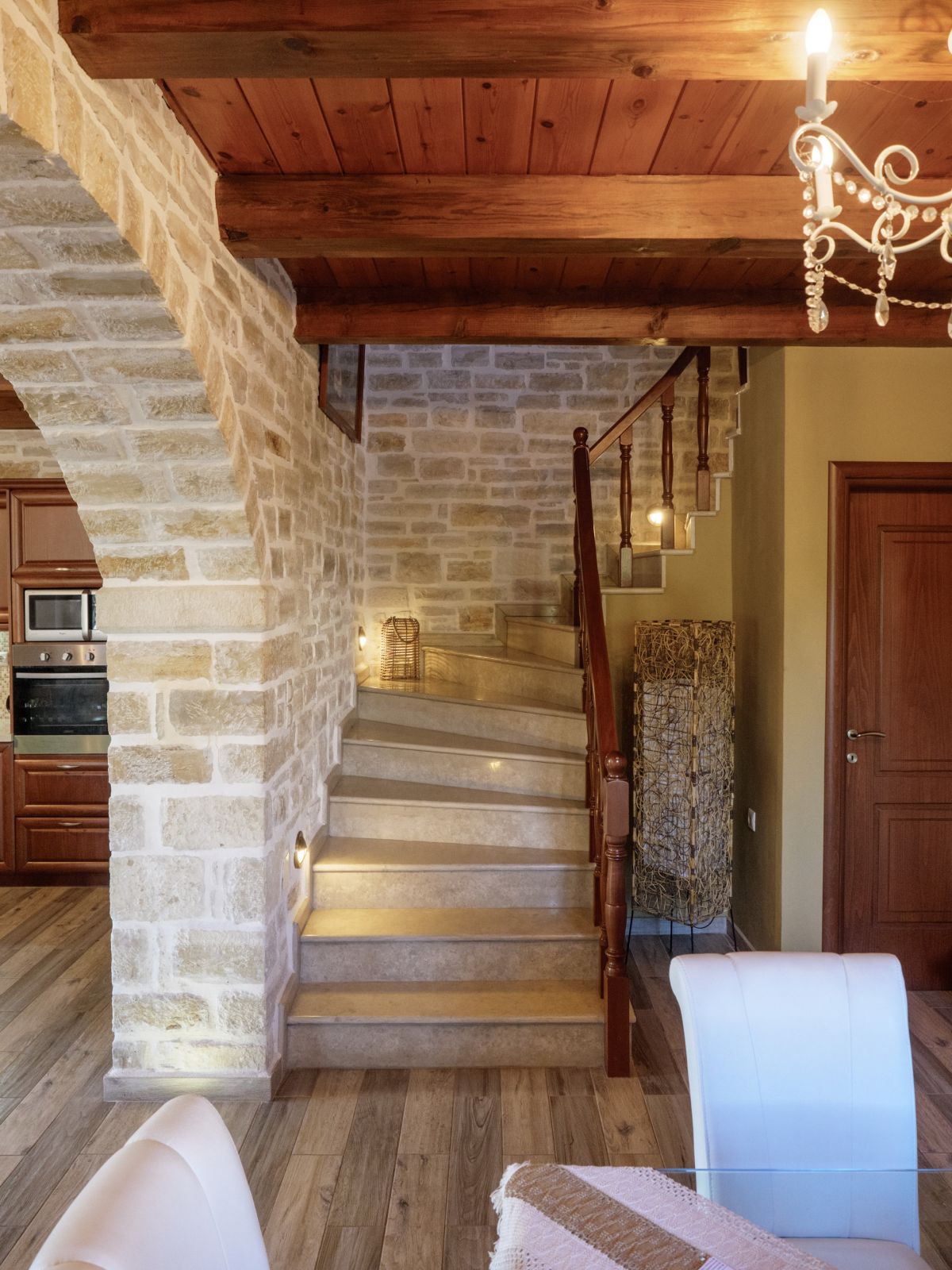 Newly built villa Semeli with wood and stone, near Rethymnon